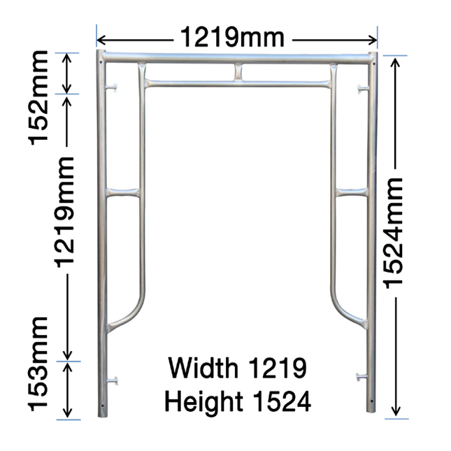 1524MM X 1219MM Vertical Frame | Grandhome Scaffold Enterprise